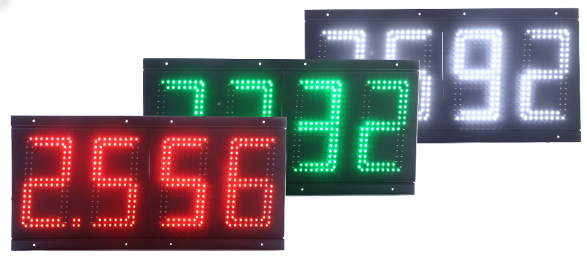 Custom LED Gas Price Signs | 6, 8, 10 Inch Outdoor LED Gas Price ...